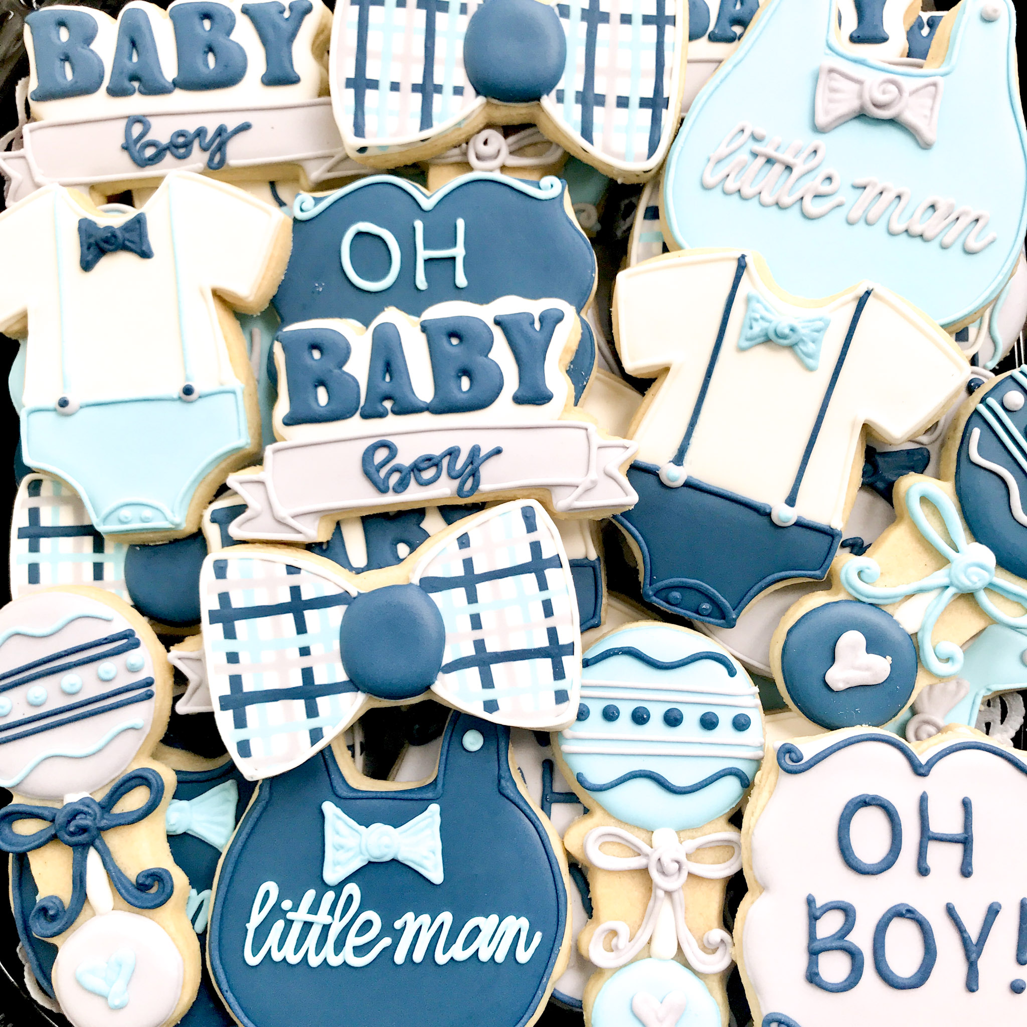 Baby Boy Cookies by Rebecca Liotta