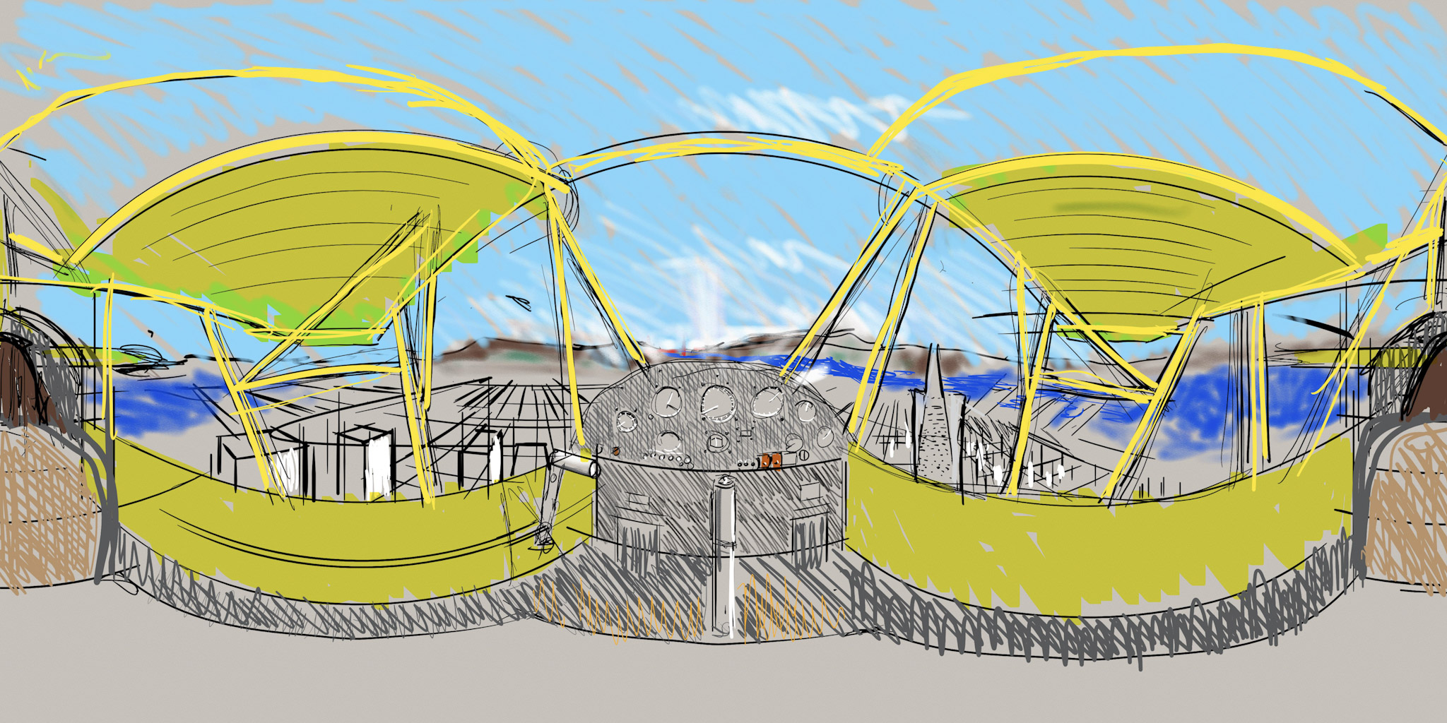 360 Drawings by Michael Scherotter